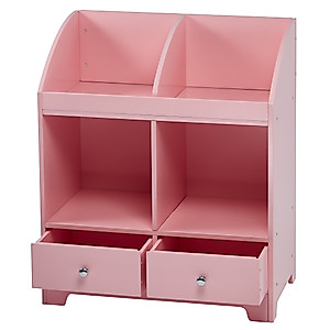 Teamson Kids - Windsor Wooden Cubby Storage - Pink