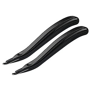 ZZTX 2 PCS Professional Magnetic Staple Remover Puller Rubberized Staples Remover Staple Removal Tool for School Office Home (Black)