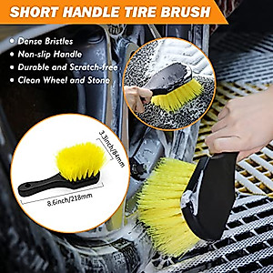 ALL4DETAIL 28Pcs Car Detailing Brush Set, Car Detailing Supplies, Car Cleaning Kit (Car Detailing Brushes,Drill Brush,Polishing Pads,Wheel Brush,Wash Mitt/Towel,Ceramic Coating Applicator,Suede Cloth)