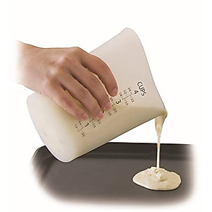 iSi Basics Measuring Set of 3 Silicone Flexible Measuring Cup, Translucent