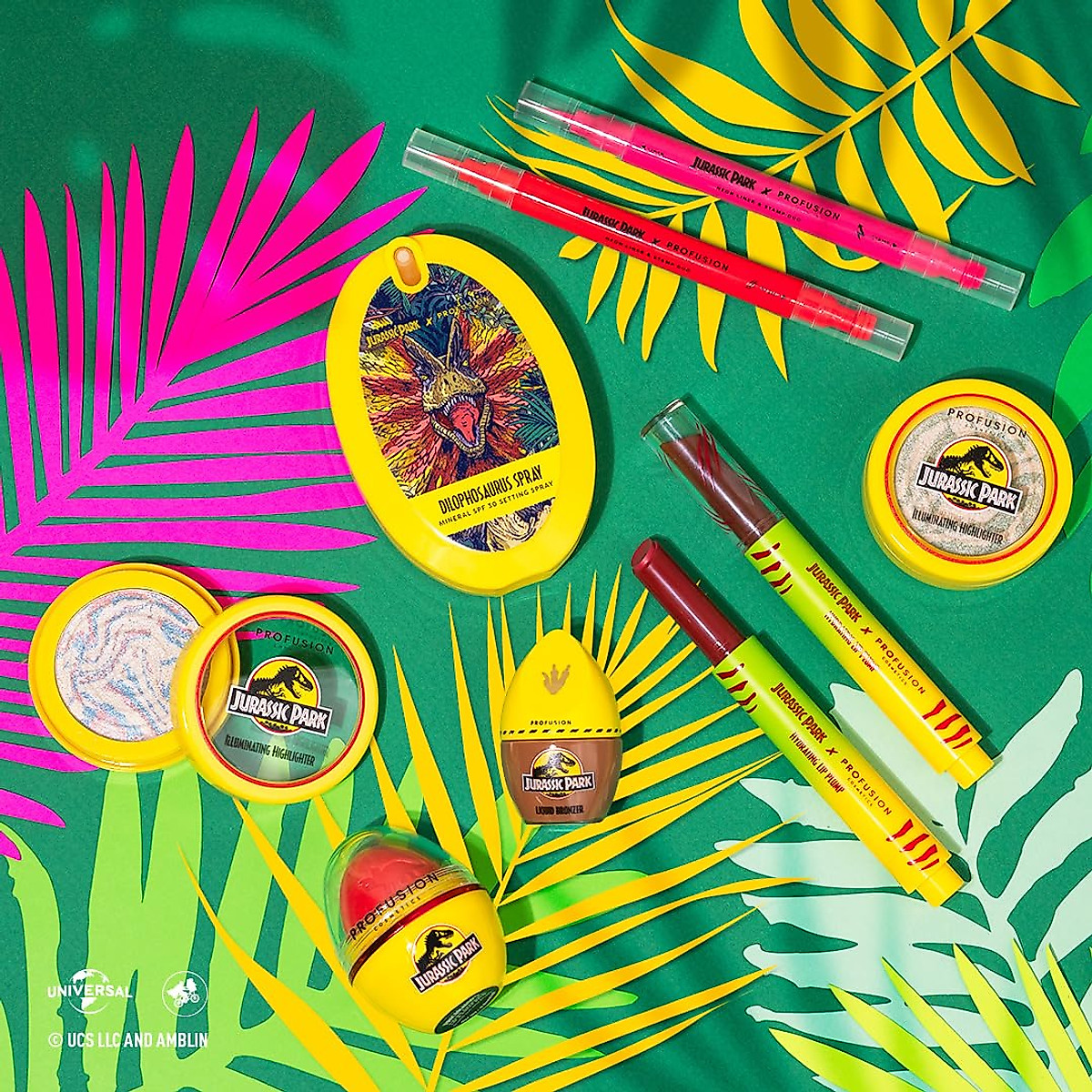 Profusion Cosmetics Hydrating Lip Plump - Jurassic Park Theme, Nourishing Formula with Vitamin E, Vegan, Cruelty-Free Lip Balm & Gloss, Moisturizing Gloss for Radiant Lips, SUMMER 1993