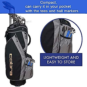 VIPMOON Golf Club Groove Sharpener Tool, Golf Club Brush Groove Cleaner with Retractable, Golf Iron Groove Sharpener for U & V-Grooves, Golf Accessories for Men (Blue)