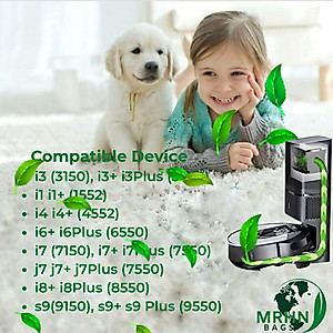 MRHN Vacuum Bags for iRobot Roomba Bags - 10 Pack for iRobot Vacuum Bags i & s & j Series, Roomba Bag Replacement Parts for iRobot Vacuum Bags