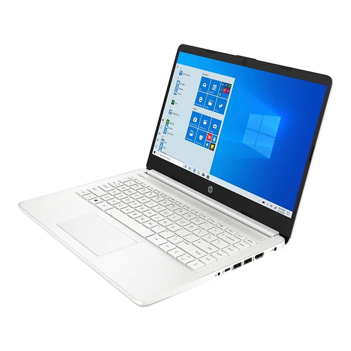 HP Laptop 14-dq3020ca 14" HD (1366 x 768) Intel Celeron N4500, Intel UHD Graphics, 4GB DDR4 RAM, 64GB eMMC Storage, Windows 10 Home S, Snowflake White (Renewed)