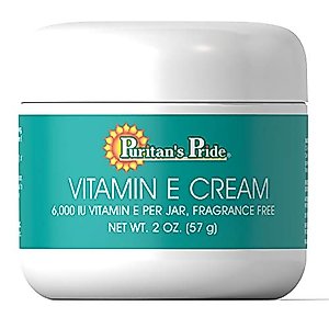 Puritan's Pride Vitamin E Cream 6000 IU 2oz Moisture Dry Skin Fragrance Free