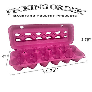 Pink Paper Pulp Egg Cartons - 50 Pack