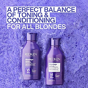 Redken Color Extend Blondage Color Depositing Purple Conditioner | Hair Toner For Blonde Hair | Neutralizes Brass & Moisturizes Hair | With Pure Violet Pigments