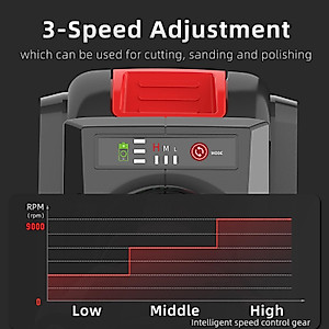 NAWIN 4 inch Cordless Angle Grinder Kit, variable speed grinder, 2×4.0Ah Li-Ion Battery&Fast Charger,9000RPM Brushless Motor, Battery Angle Grinder Tool for Metal Wood, Ergonomic Position Handle