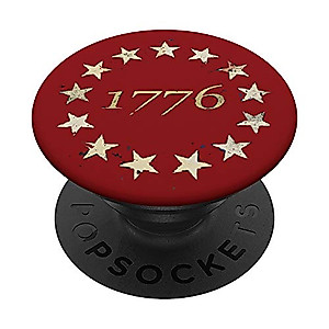 13 Star Flag Betsy Ross Distressed American Flag 1776 PopSockets Swappable PopGrip