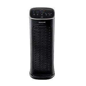 Honeywell HFD280 Compact Air Genius 4 Air Purifier with Permanent Washable Filter, Medium Rooms (150 sq. ft.), Black