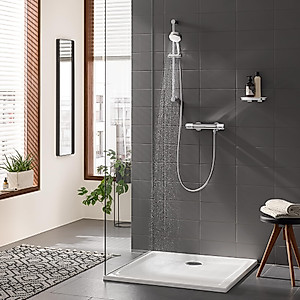 Grohe 26076002 New Tempesta Cosmopolitan 100 2 Spray Shower Rail Set, Starlight Chrome, 24 Inch