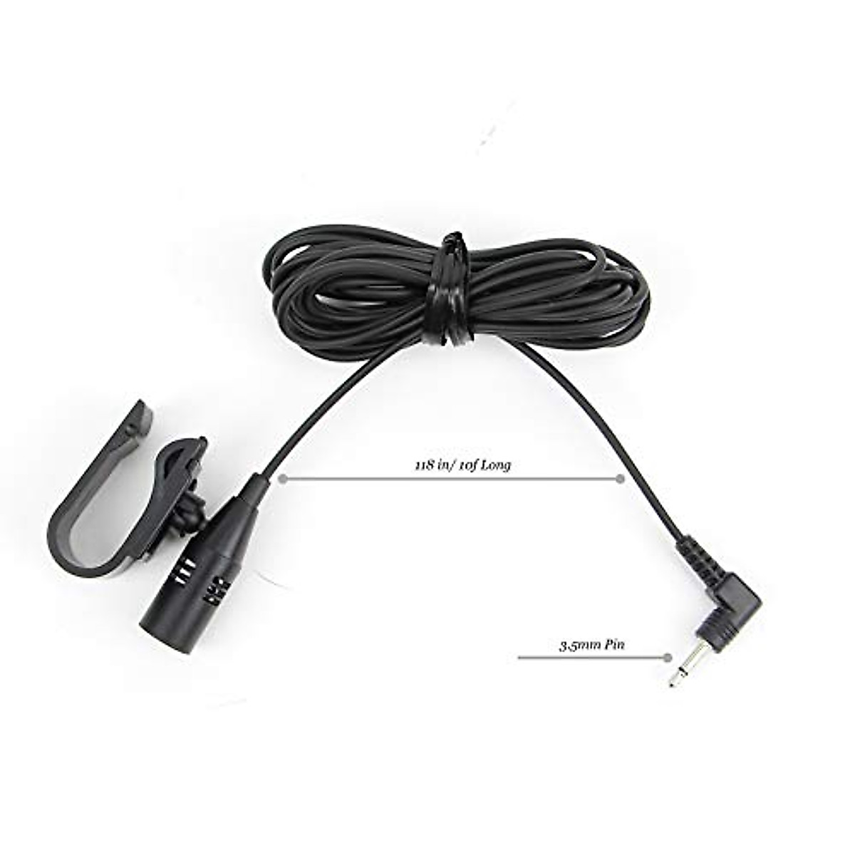 Xtenzi External Microphone Mic Assembly Compatible with Alpine Car DVD Navigation