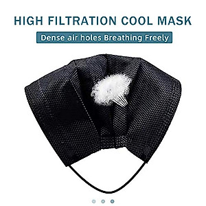 Black Disposable Face Masks, Individually Wrapped Black Face Masks for Women, Disposable Face Mask for Men, Breathable Comfortable Cool Dust Mask with Nose Wire Ear Loop for Adults Teen Girls Working Out, 3 Ply 50PCS