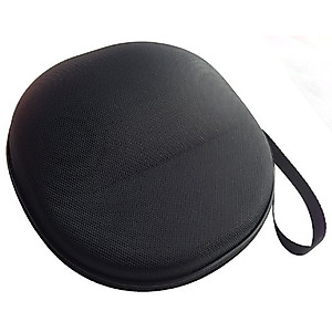 CASEBUDi Large Hard Headphone Case | Compatible with Sony, Sennheiser, Beats & More | Black Ballistic Nylon
