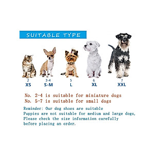 QWINEE 4pcs Dog Boots Dog Shoes Small Dog Puppy Shoes for Hot Pavement Summer Winter Outdoor Paw Protectors with Anti-Slip Sole Red M