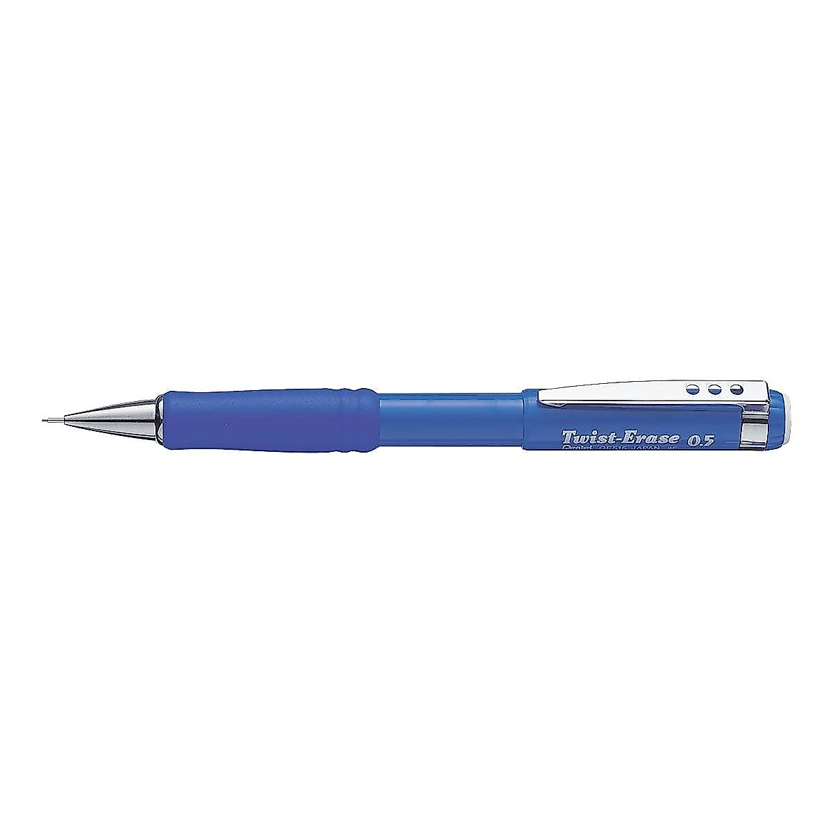 Pentel(R) Twist-Erase(R) III Automatic Pencil, 0.5 mm, Blue, 1 each