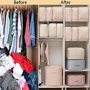 HAIKYPO Ultra Space Saving Self Compression Organizer Bags,Comforter Storage Bag,Compression Bags for Storage,Large Moving Bags,Compression Organizer for Blankets,Comforter,Down Jacket (Gray,Large)