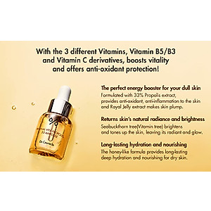 Dr.Ceuracle Royal Vita Propolis 33 Ampoule (15ml / 0.50 fl. oz.) - Ultimate Glow and Nourish Vitamin Serum for Radiant Skin, Formulated with Propolis and Royal Jelly Extract