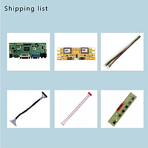 VSDISPLAY HD-MI DVI VGA Audio LCD Controller Board Work for 17" 19" 1280x1024 M170EG01 HSD190ME12 lm190e05-sl03 4CCFL 30Pin LVDS LCD Panel Used for Machine Modification