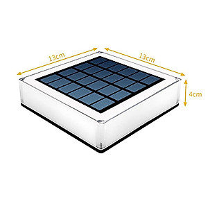 ZHUANYIYI Outdoor Solar Column Headlights, Courtyard Fence Pillars Waterproof Lighting, Home Garden Pavement Decorative Landscape Lights