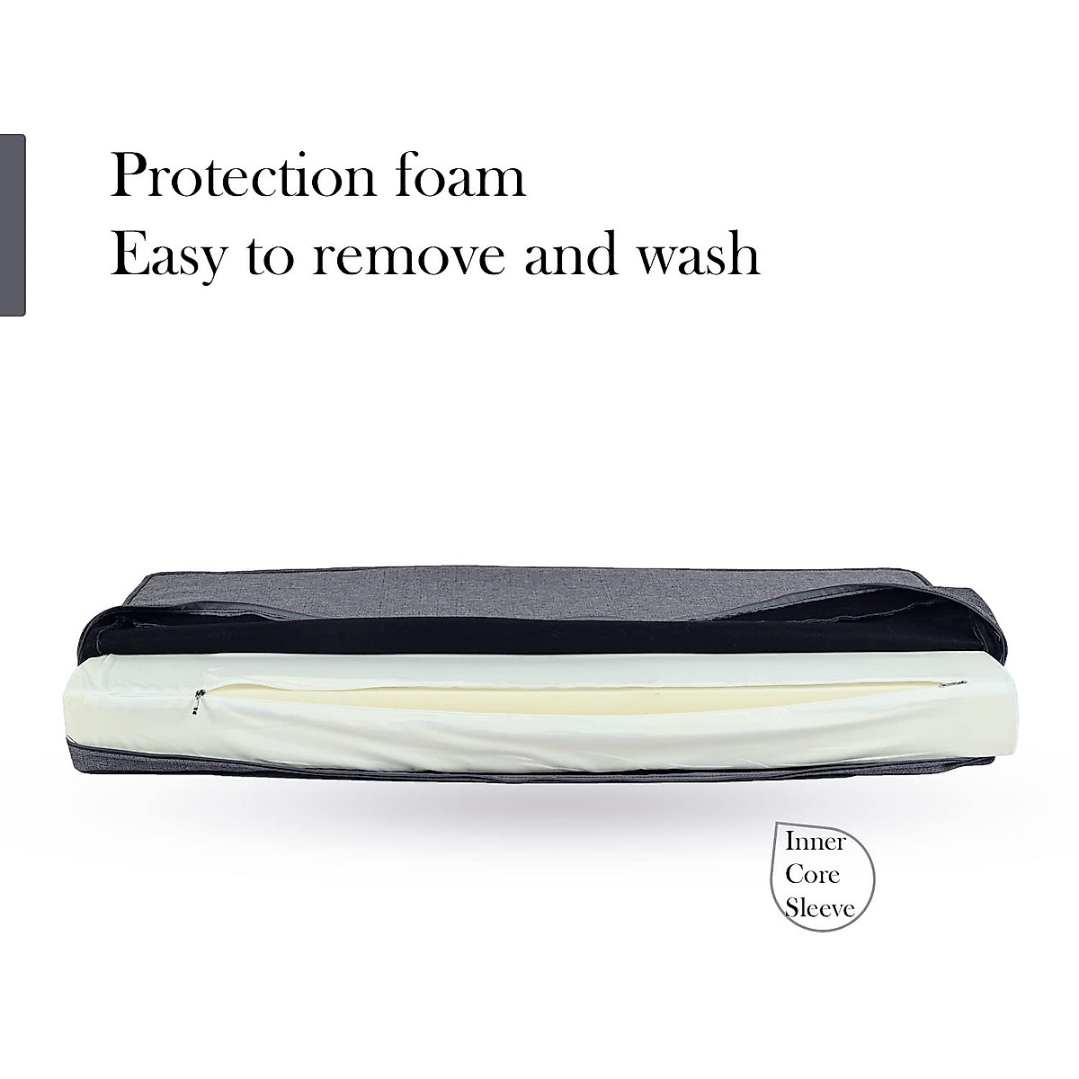 GOLDWAYE Custom Bench Cushion Indoor Piping Window Seat Cushion for Indoor Furniture High Density Foam Cushion for Storage Bench Kitchen Chair Cushions Foam Pads Couch Cushions