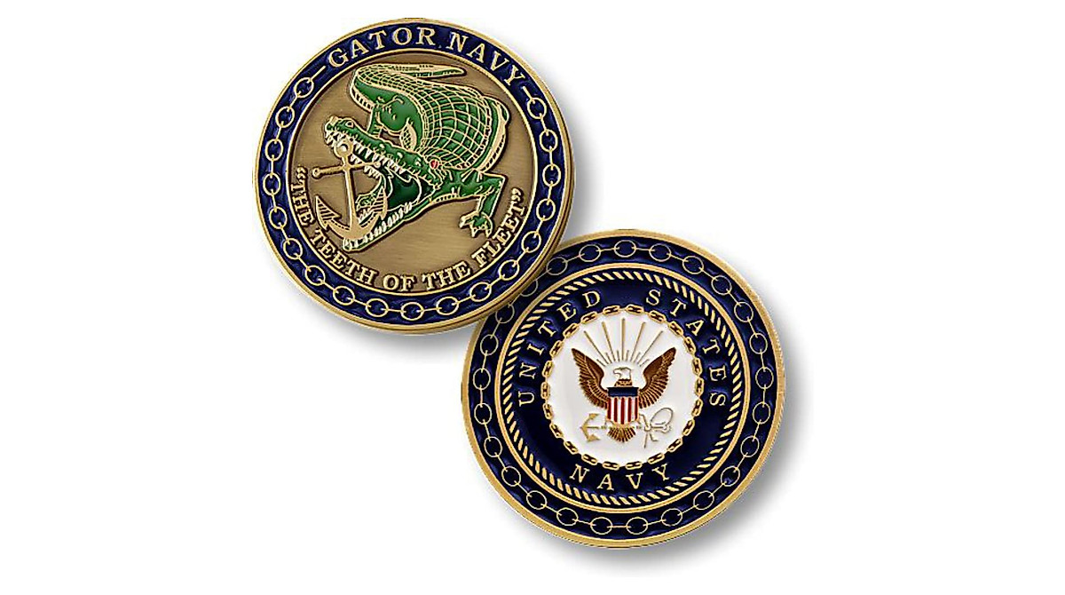 U.S. Navy Amphibious Warfare Challenge Coin – Official Military Tribute