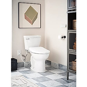 Moen EB1500-E 3-Series Standard Electronic Bidet Toilet Seat with Remote Control, White