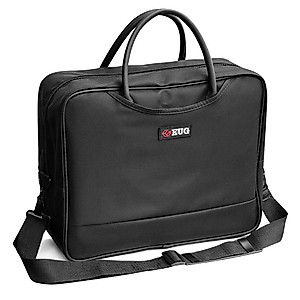 Portable Projector Carrying Case Soft Laptop Travel Shoulder Bag with Detachable Shoulder Strap - 14x12x5 inch - for Optoma HD142X, ViewSonic PJD7828HDL, Epson EX3240 and More Small Video Projectors