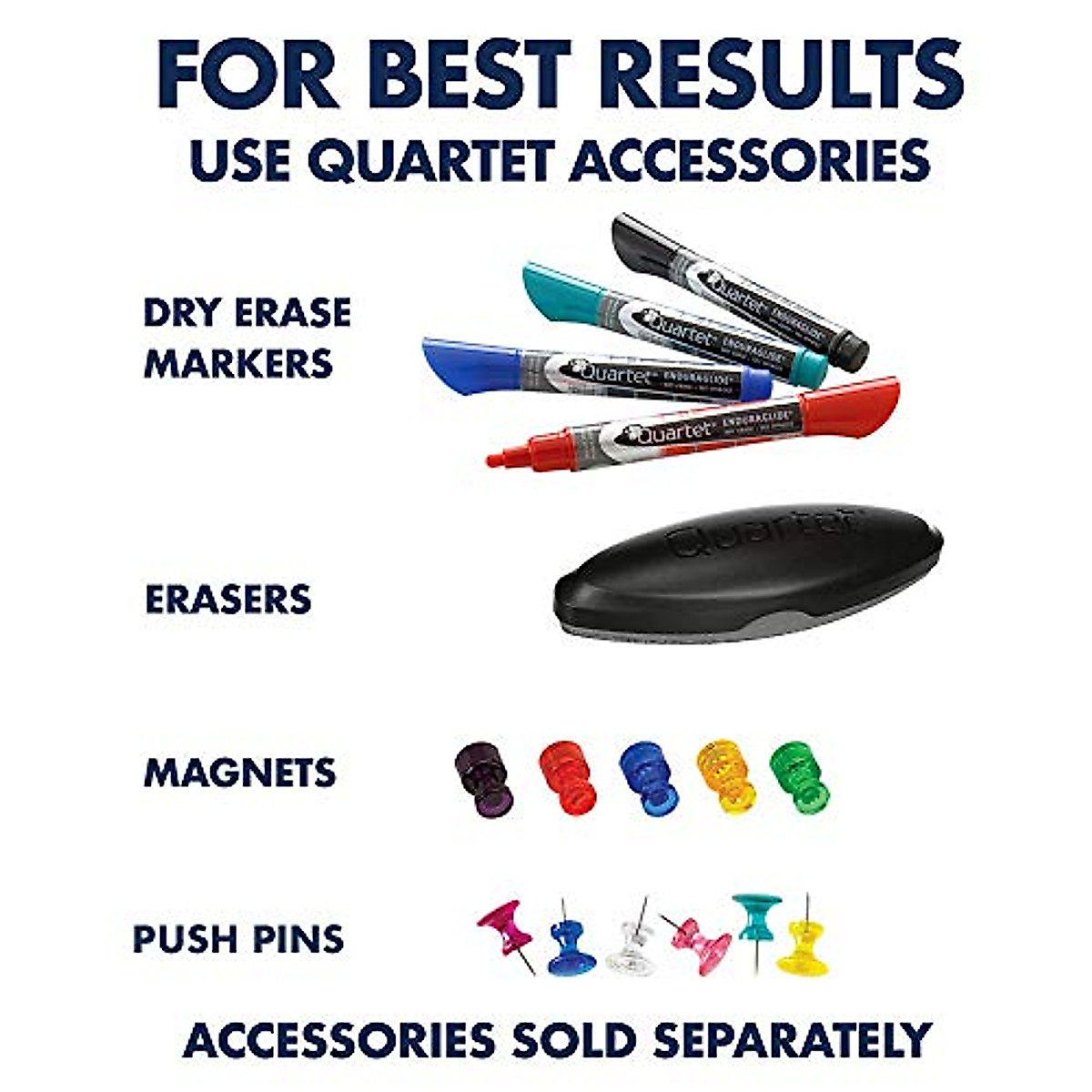 Quartet Combination Magnetic Whiteboard Calendar & Corkboard, 17" x 23" Combo Dry Erase White Board & Cork Bulletin Board, Perfect for Office, Home School Message Board, Black Frame (79275)