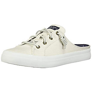 Sperry Women's Crest Vibe Mule Canvas Sneaker, White, 8.5 M US