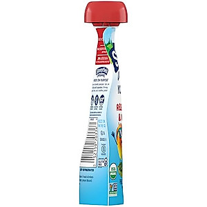 Stonyfield Organic Kids Pear Spinach Mango Whole Milk Yogurt Pouch, 3.5 oz., 1 Ct, - Real Fruit and Veggie; Low Fat, Gluten-Free,