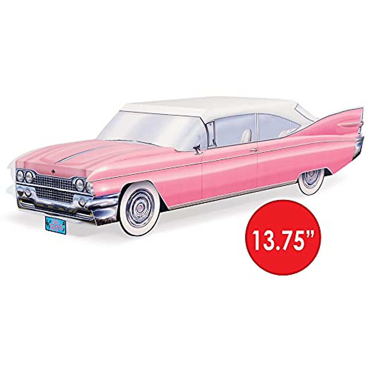 Beistle 50's Cruisin-Feet Car Centerpiece, 13 3/4-Inch, Multicolor