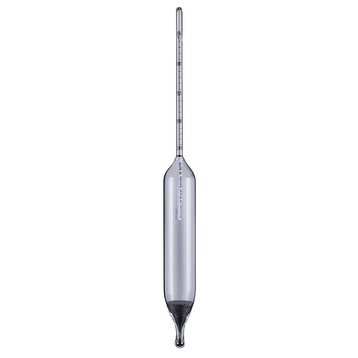 Precision Proof Hydrometer 145/165% X 0.2% IRS Series P with NIST Traceable Certificate Made in USA