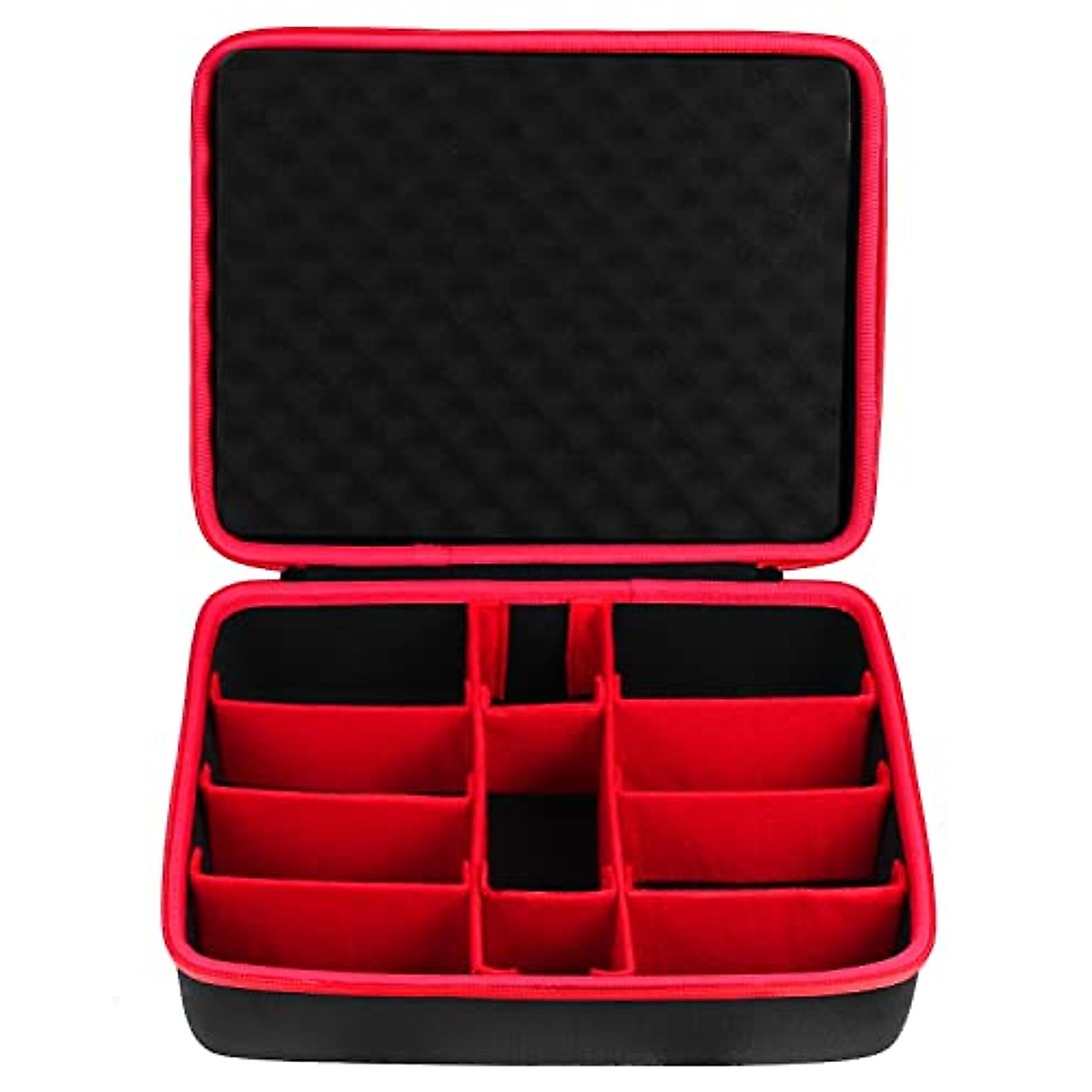 Khanka Hard Battery Storage Box Holder, Carrying Case Replacement for Milwaukee M12 M18 18V Battery and Charger - Holds 12V M18 18V 2.0/3.0/4.0/5.0/6.0/6.5/8/9.0/12.0-Ah Battery, Charger (Case Only)