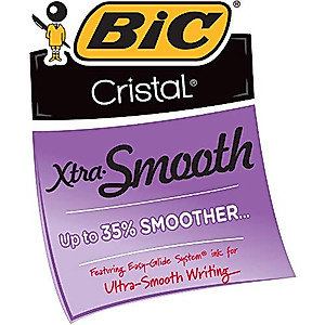 Bic Cristal Xtra-Smooth Ball Pen - 10 plus 2 Bonus Pack (12 count) - Red Medium Point Ballpoint Pen
