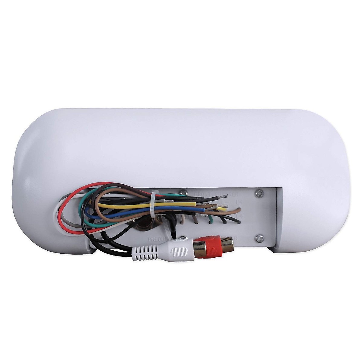 Rockville Rmh200w Single Din Marine Radio Waterproof Gimbal Housing, White