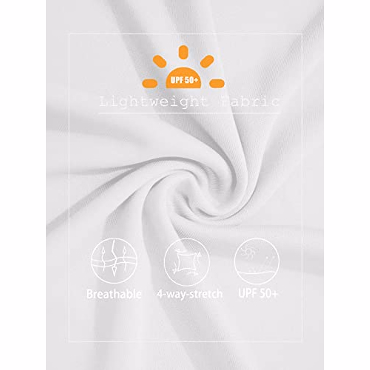 MAGCOMSEN Women's Long Sleeve Rash Guard Shirt - UV Protection, Hiking, Running, Fishing - White