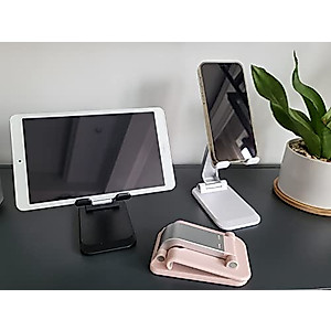 Cell Phone Stand for Desk, Adjustable Height Mobile Phone Holder for Home & Office, Compatible with iPhone 13 12 11 Pro XS Max XR 8 7 6S Plus, Samsung S22+ Note10, Tablets,Smartphones(4-10")