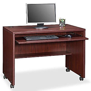 Lorell LLR48085 Essentials Computer Workstation, 5" Height X 42.5" Width X 39.25" Length, Brown