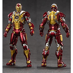 KUOMISUL 7 Inch Ironmɑn MK17 Action Figure,Exquisite Painting Collectible Toy with Lots of Accessories (1/10 Scale)