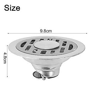 Stainless Steel Floor Drains Drainer Shower Strainer Cover Bathtub Ground Leakage Kitchen Bathroom Hardware Accessorie 1Pcs(Single (Long))