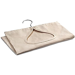 Handy Laundry Clothespin Bag - 11" x 15" - Holds 100 Medium-Sized Clothes Pins, Durable Canvas Material, Hook for Hanging and Effortlessly Sliding on The Clothesline with an Extra-Large Opening.