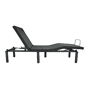 Electric Adjustable Bed Frame with Head & Foot Incline, Twin XL Adjustable Bed Base with 2 USB Ports & Adjustable Legs, Bed Frame Folding Design with Remote Control and Quiet Motor, Easy Assembly