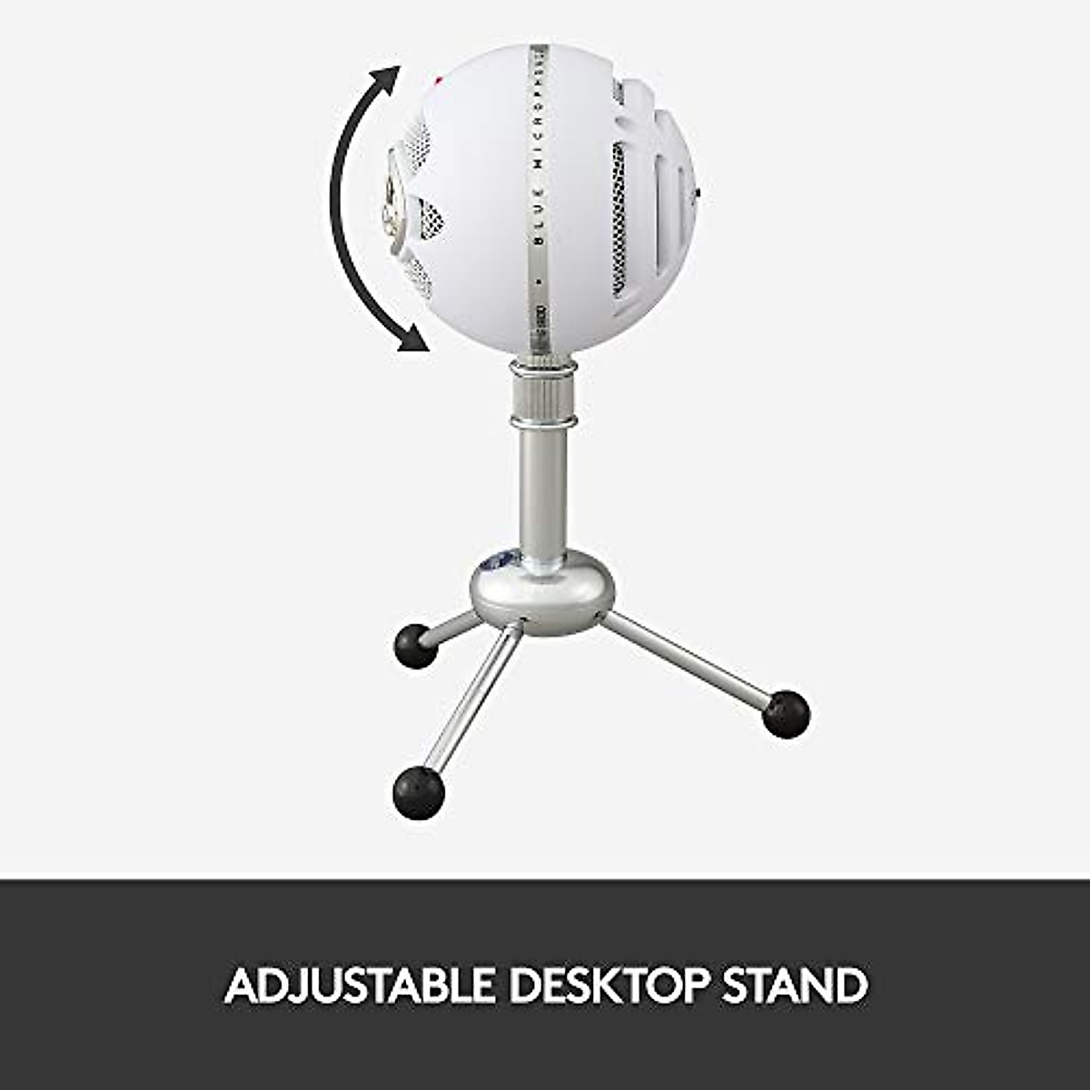 Logitech for Creators Blue Snowball iCE USB Microphone for Gaming, Streaming, Podcasting, Twitch, YouTube, Discord, Recording for PC and Mac, Plug & Play-Black