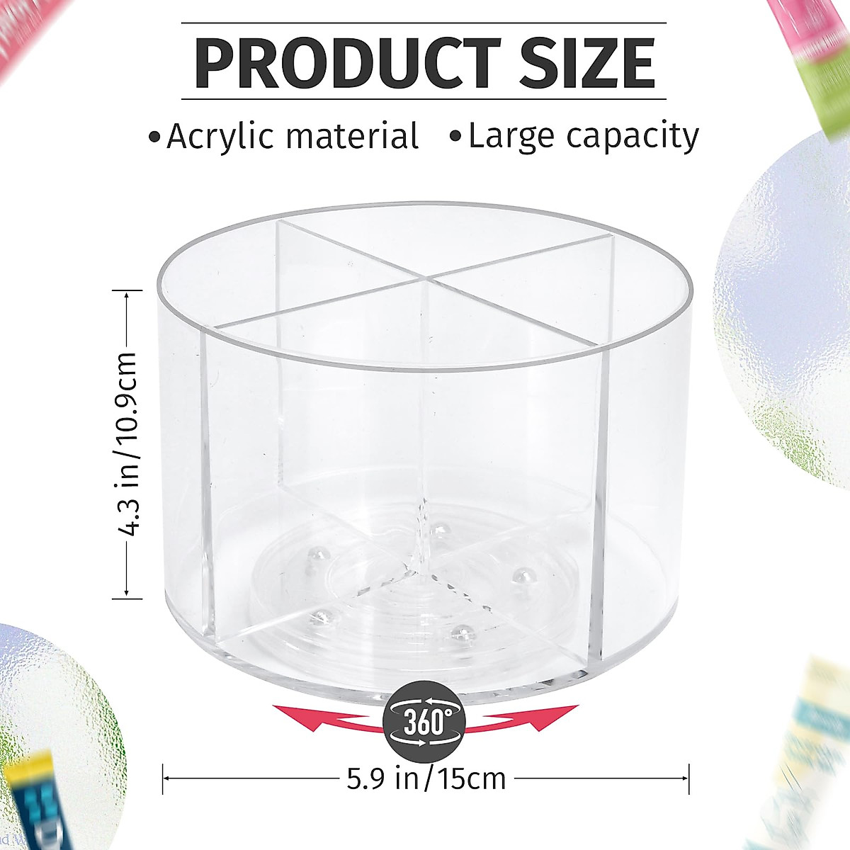 Drink Packet Organizer for Powdered Drink Mix,Powder Packet,Water Packet,Water Flavor Packet,Lazy Susan Organizer for Drink Mix Rotating Holder for Drink Mix Necessities