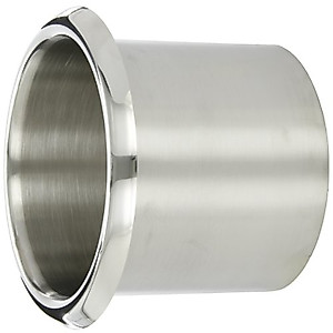 Bobrick 529 300 Stainless Steel Countertop-Mounted Circular Waste Chute, Bright Polished Finish, 6-15/16" OD x 5-1/2" ID x 5" Depth