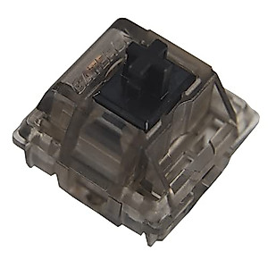 Custom Switch Gateron Ink 5 pin V2 Switches Transparent Smokey Housing Black Red Blue Silent Black Yellow for Mechanical Keyboard (70 PCS, Black Ink)