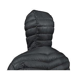 ZSHOW Men's Lightweight Packable Puffer Coat Hooded Warm Winter Jacket(Dark Grey,L)