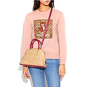 Coach Katy Satchel In Signature Canvas