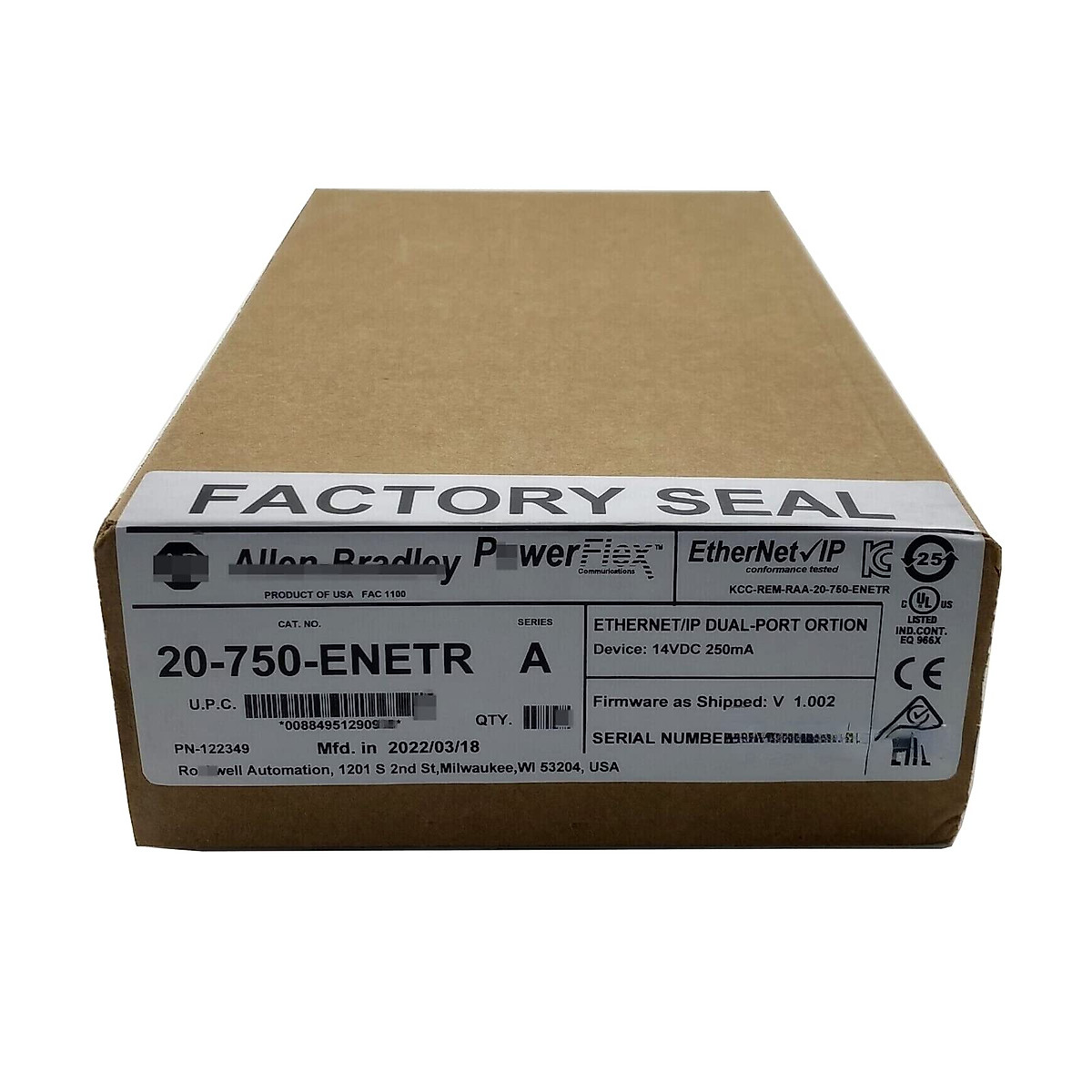 CBBEXP 20-750-ENETR Dual-Port Option Module 20750ENETR Sealed in Box 1 Year Warranty Fast Shipment